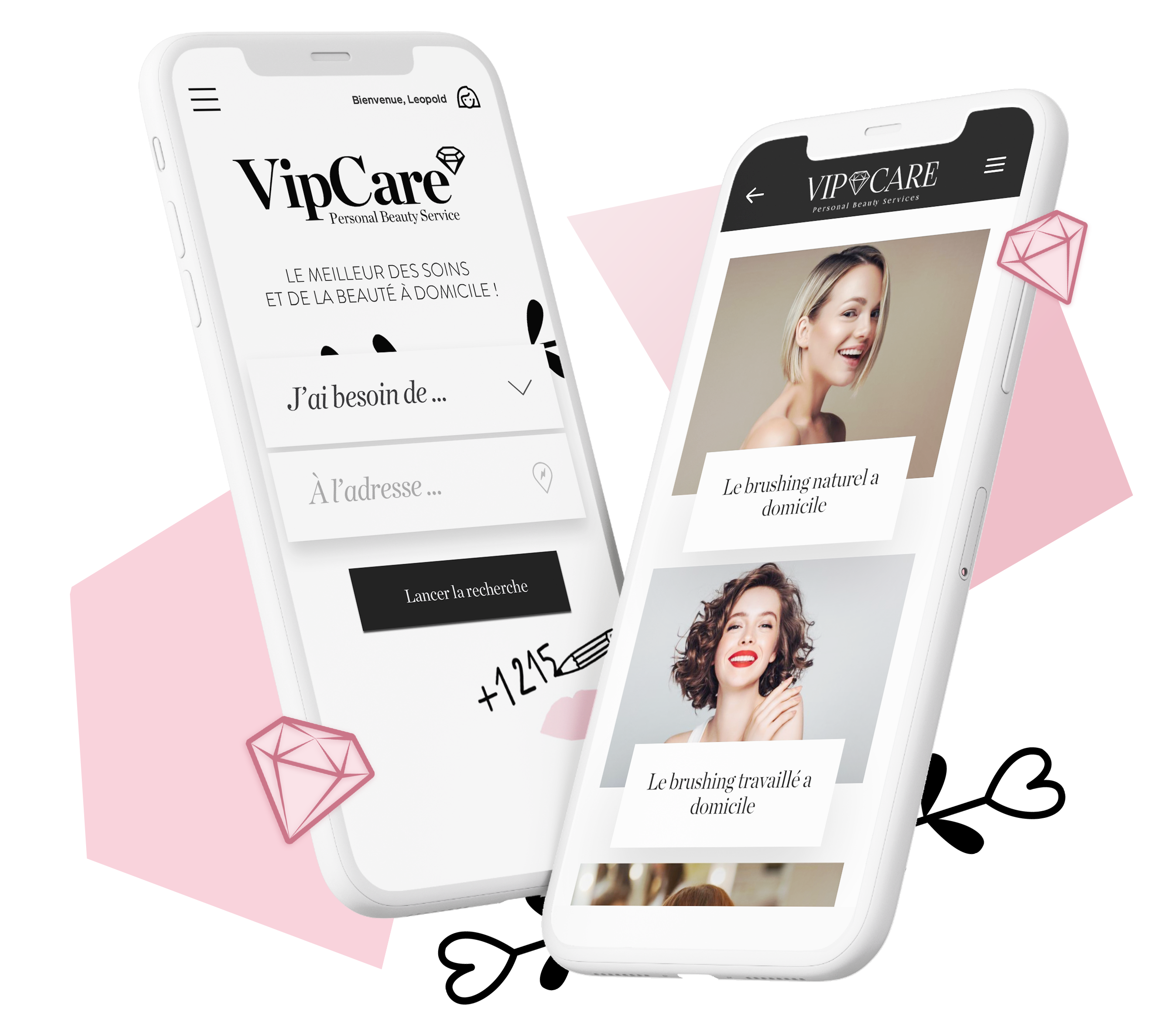 VIPCARE Mobile Application Design & Development Beauty App | Find a ...